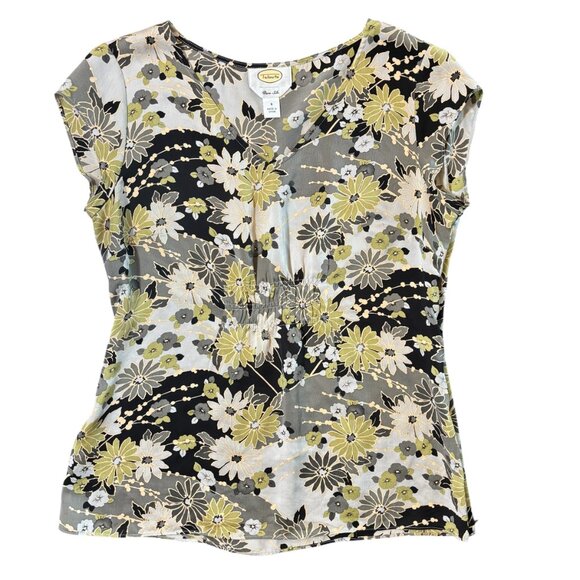 Talbots | Tops | Womens Size 8 Talbots Pure Silk Floral Tank Top | Poshmark
